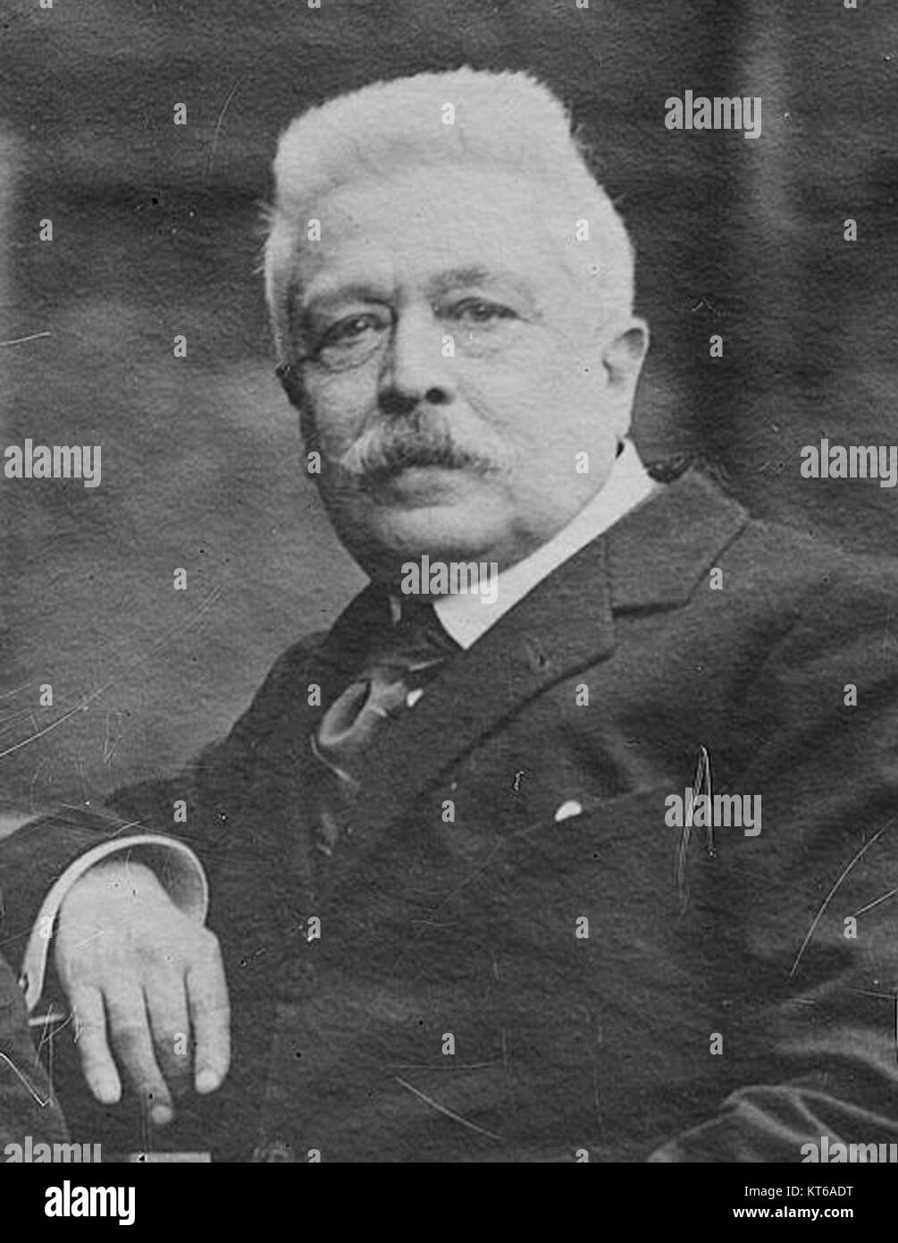 This cropped image features Vittorio Emanuele Orlando, an influential ...