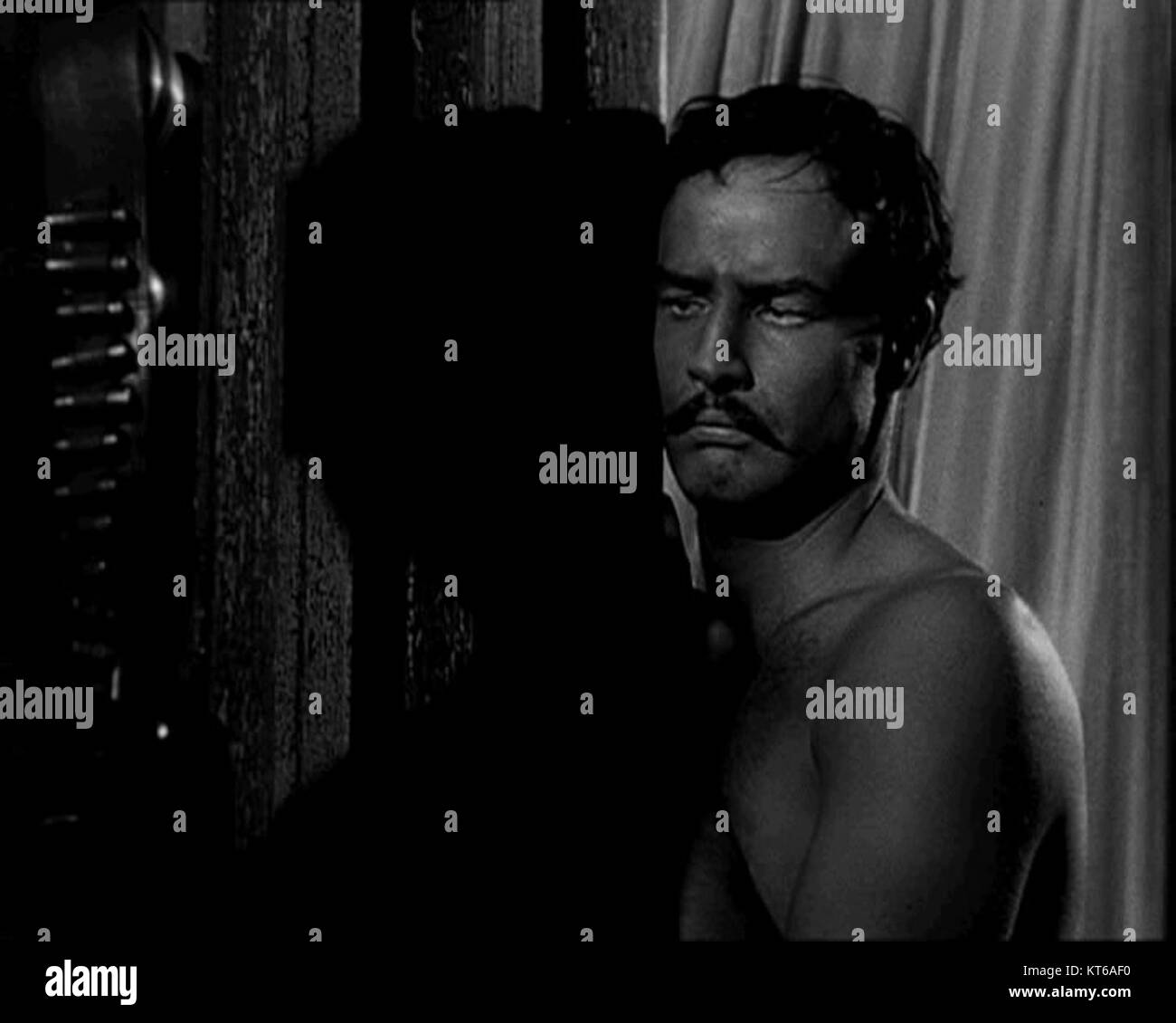 This screenshot from the 'Viva Zapata' movie trailer captures a pivotal ...