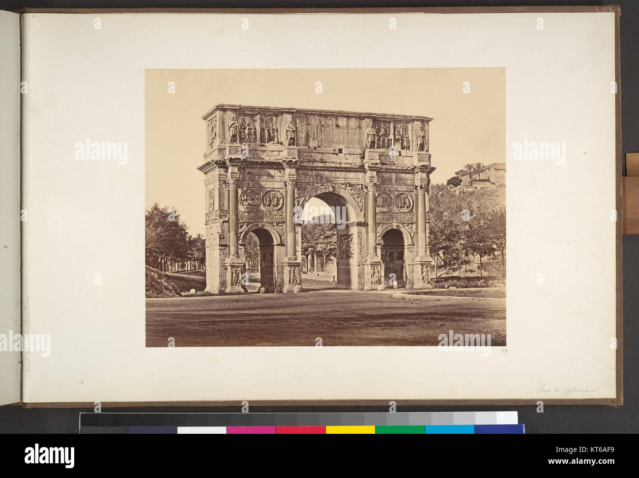 The Arch of Constantine in Rome, Italy, is a monumental triumphal arch ...