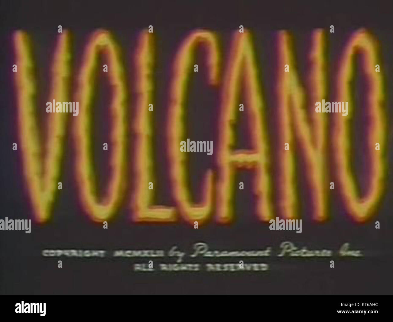 Volcano (animation) title card Stock Photo - Alamy