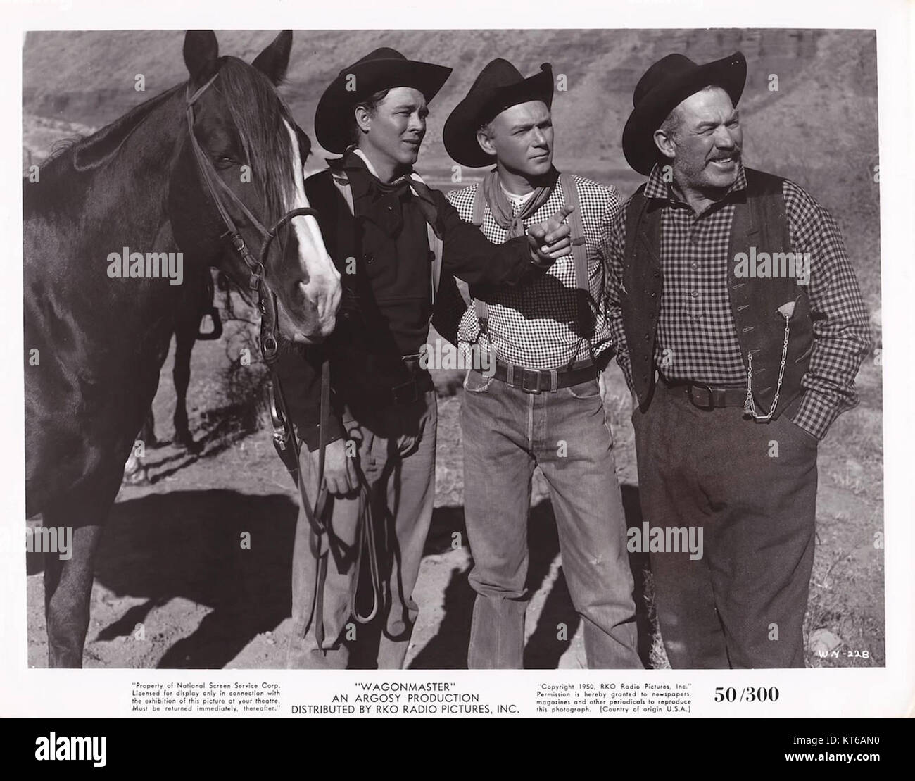 Wagon Master is a western film, directed by John Ford and starring Ben Johnson and Ward Bond ...