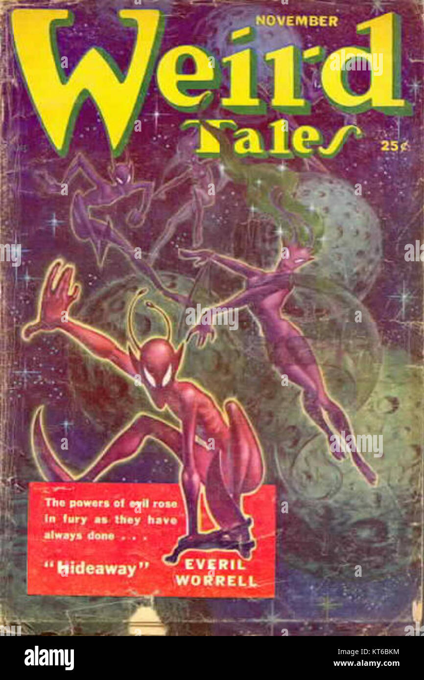 The November 1951 issue of *Weird Tales*, a famous pulp magazine known ...