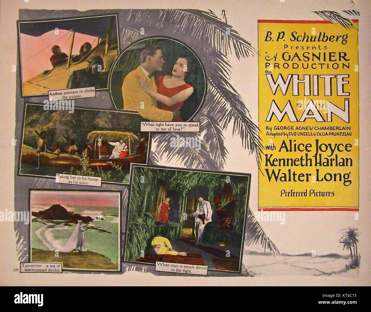The 'White Man' lobby card is a vintage promotional image from the film ...