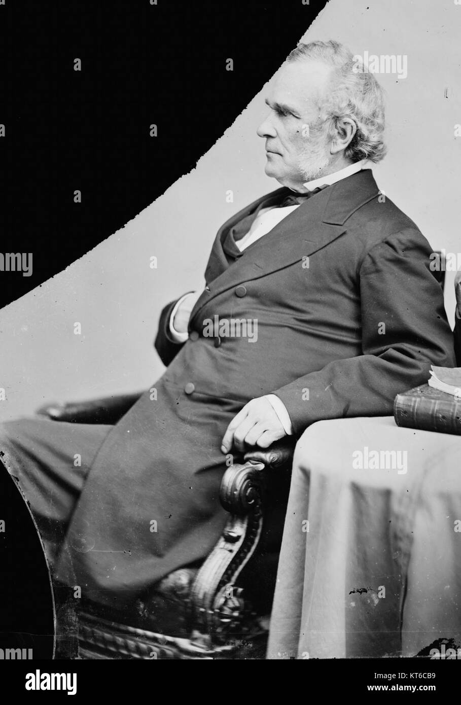 A portrait of William Alfred Buckingham, an American politician and ...