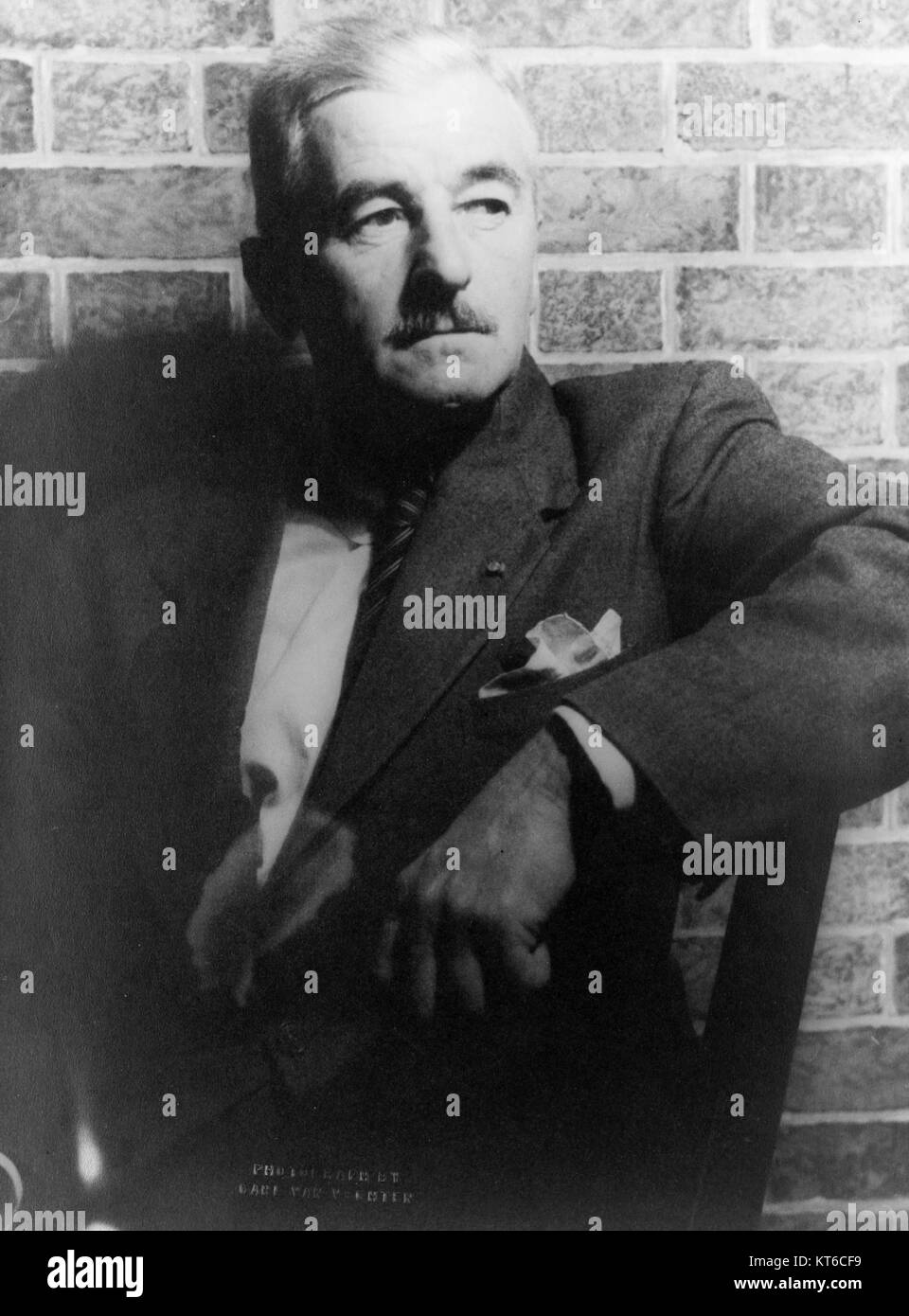 A black-and-white photograph of renowned American author William ...