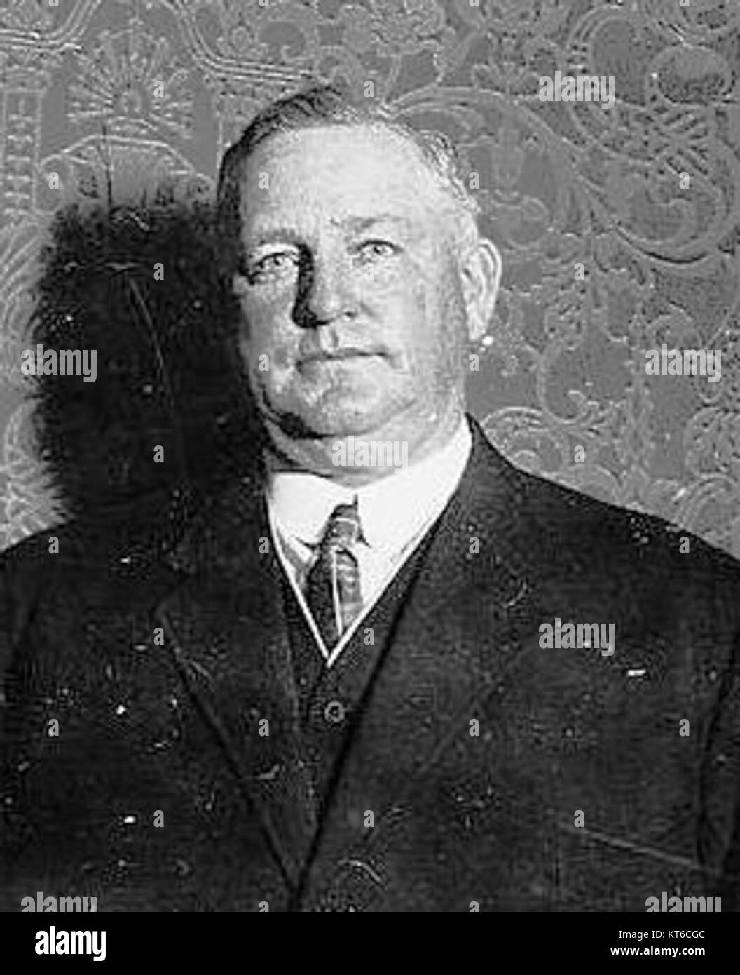 This image features a cropped photograph of William H. Fitzpatrick, a ...
