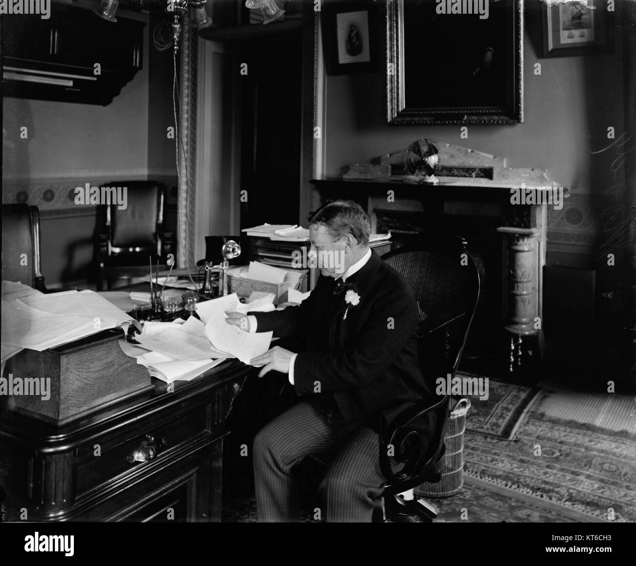 A portrait photograph of William Henry Moody, an American lawyer and ...
