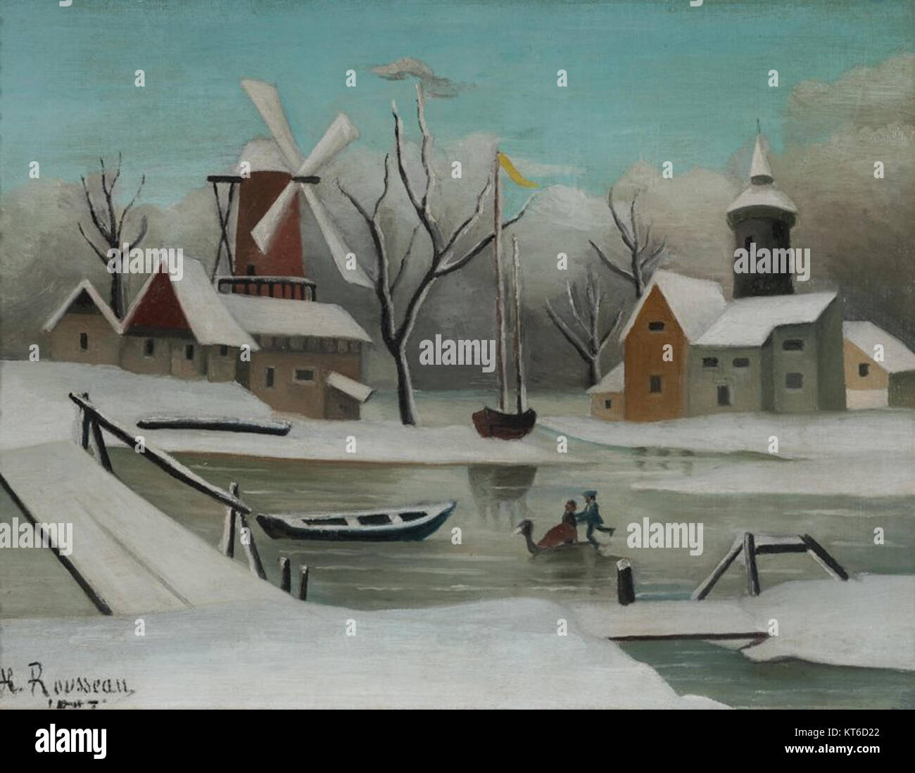 'Winter' (L'Hiver) is a painting by French artist Henri Rousseau ...