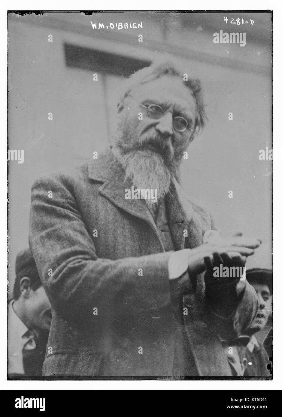 This image features a portrait of William O'Brien, a historical figure ...