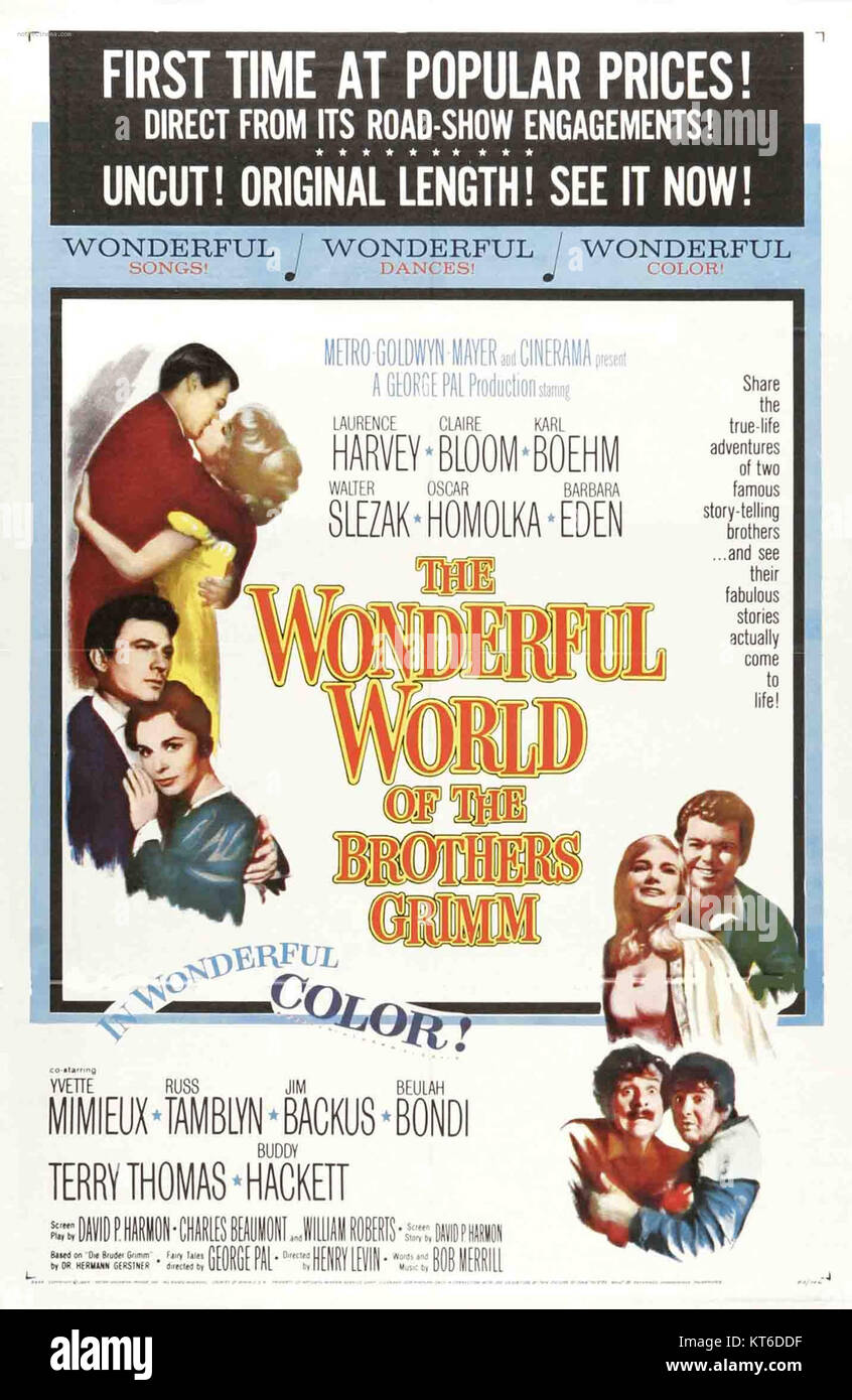The 'Wonderful World' poster, based on the works of the Brothers Grimm ...
