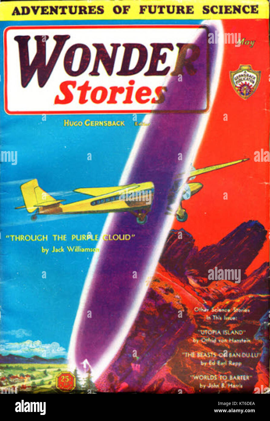 The *Wonder Stories* of 1931 refers to a popular science fiction ...