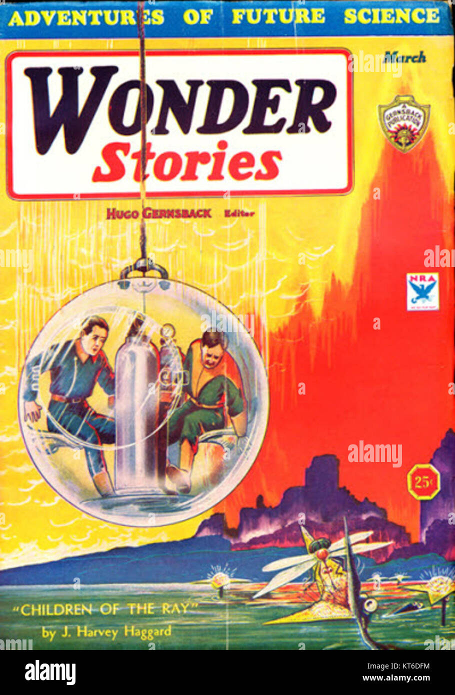 Wonder Stories, a science fiction magazine from 1934, played a ...