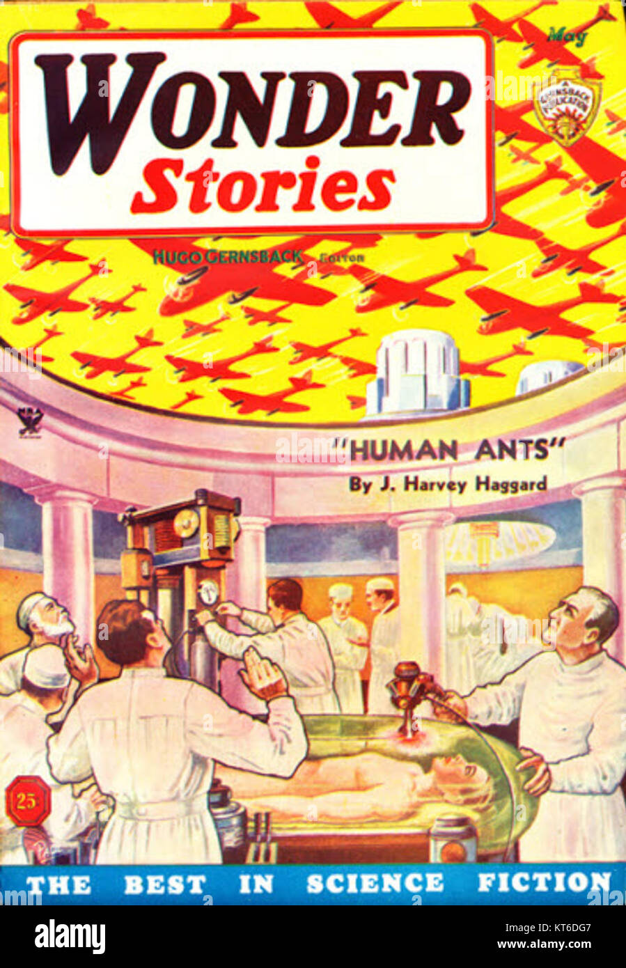 Wonder Stories, a science fiction magazine from 1935, featured stories ...