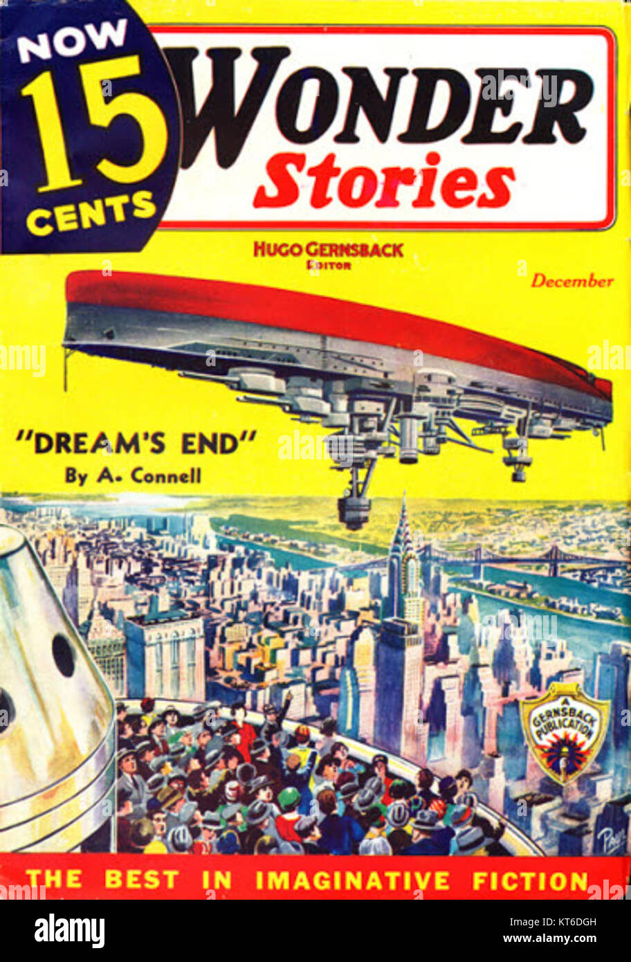 This image references *Wonder Stories*, a popular science fiction ...