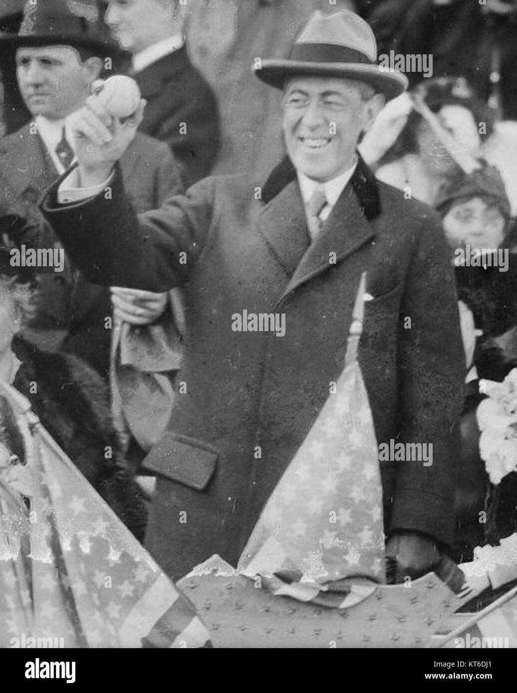 A cropped image of President Woodrow Wilson attending the 1915 World ...