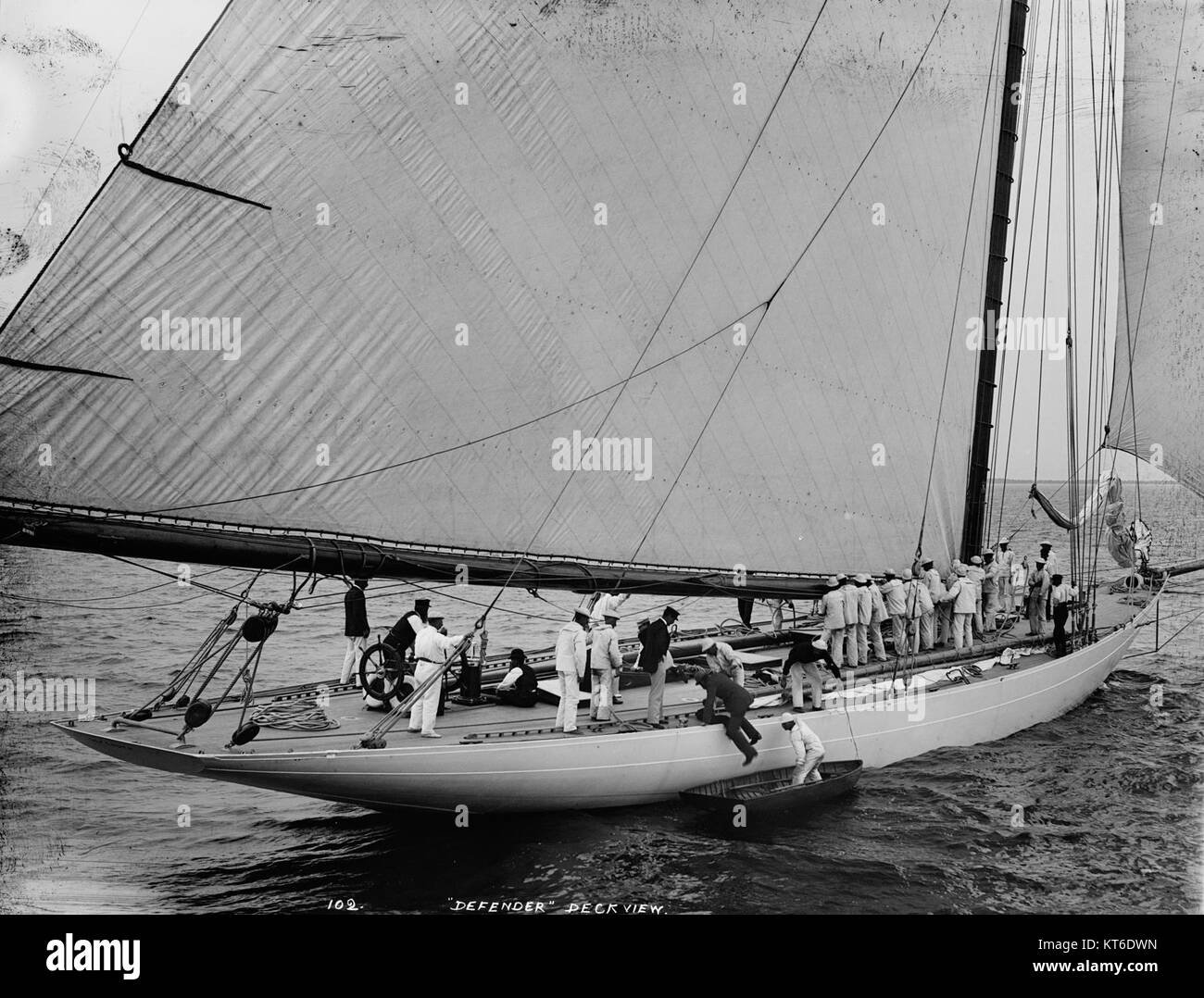 The yacht *Defender* is a notable vessel known for its participation in ...