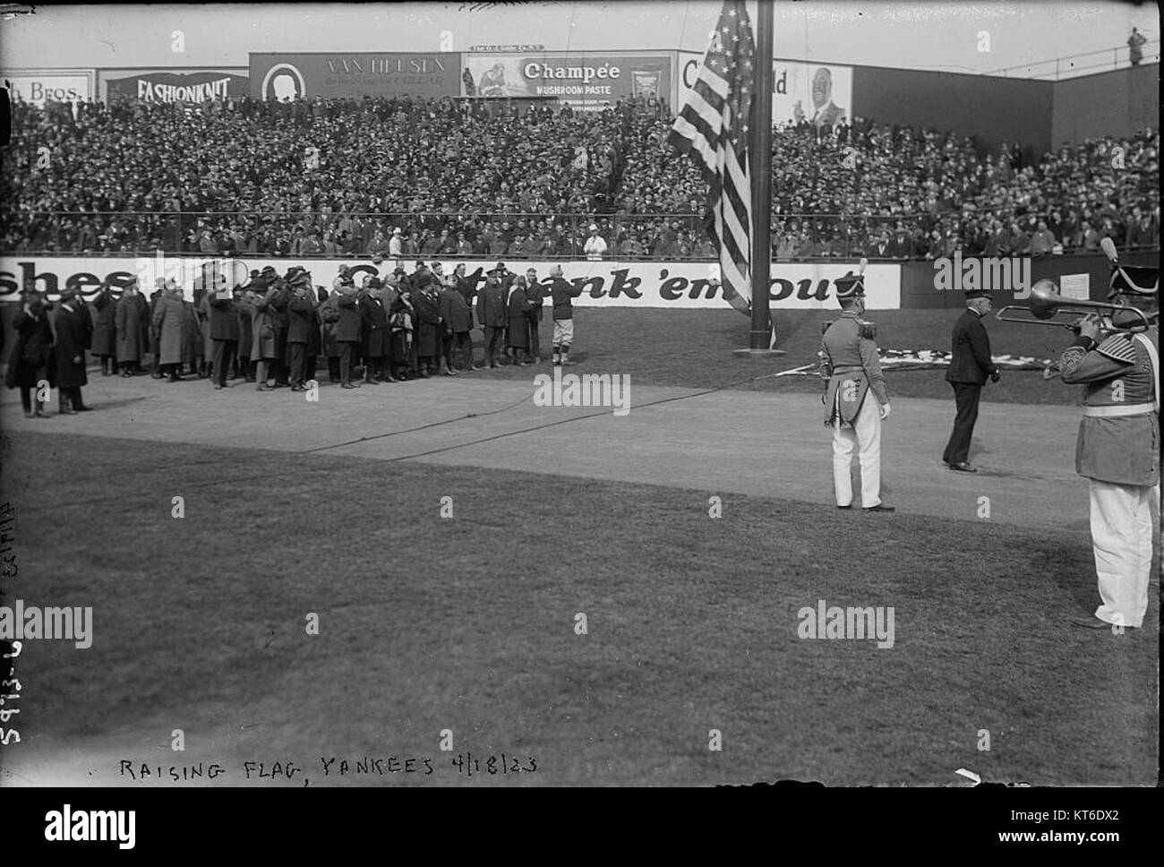 The *Yankee Stadium Opening Day 1923* marks the inaugural game of the ...