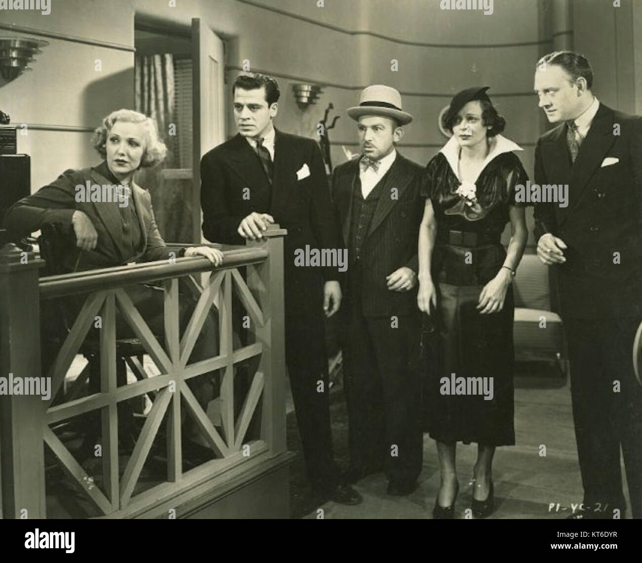 A still from the 1936 film 'Yellow Cargo,' depicting a key scene or ...