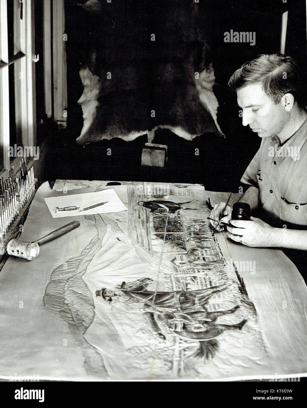 Young Al Stohlman is a renowned leathercraft artist, and the title ...