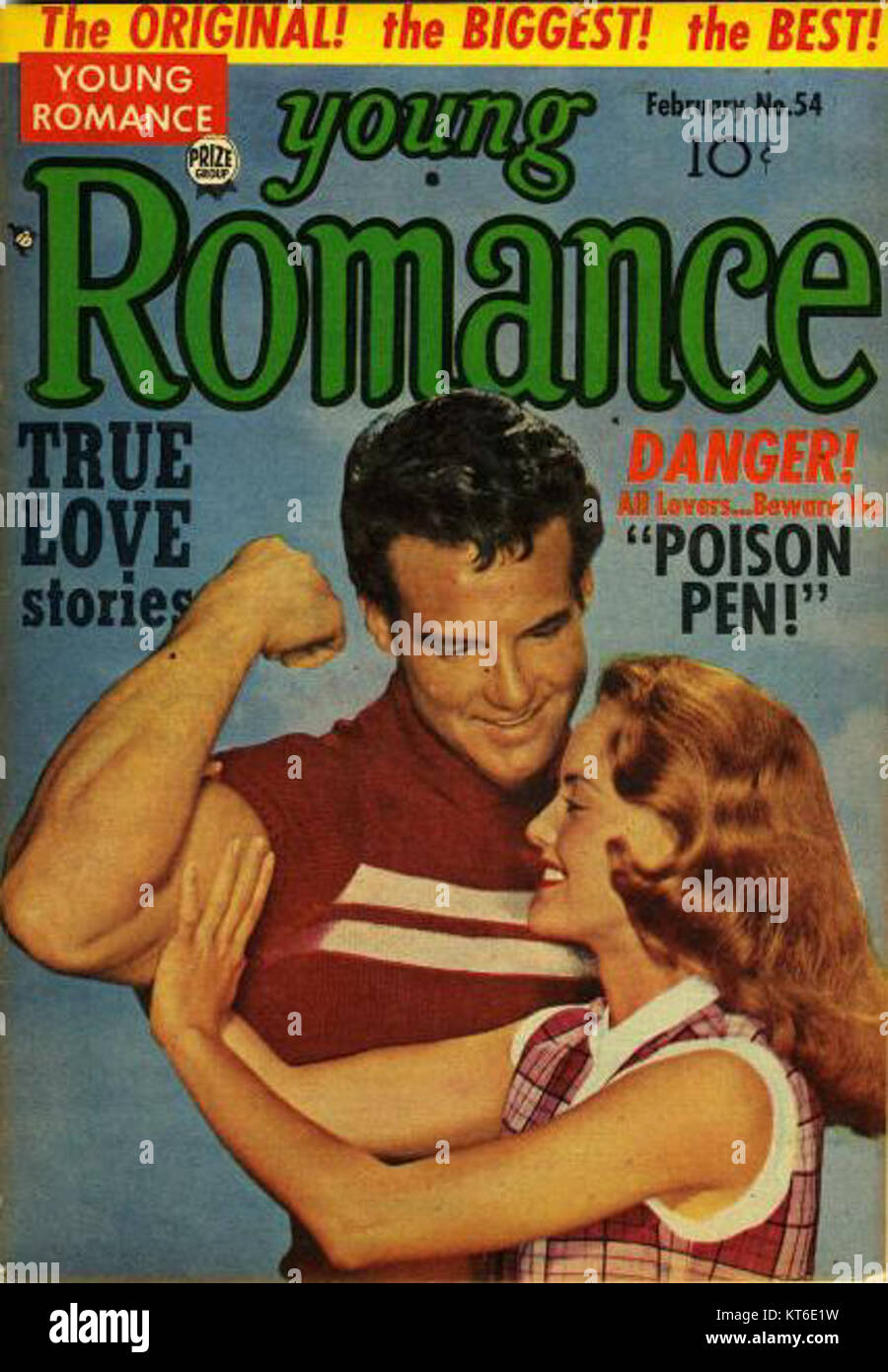 Young Romance No. 54, from 1954, is a vintage comic book that features ...
