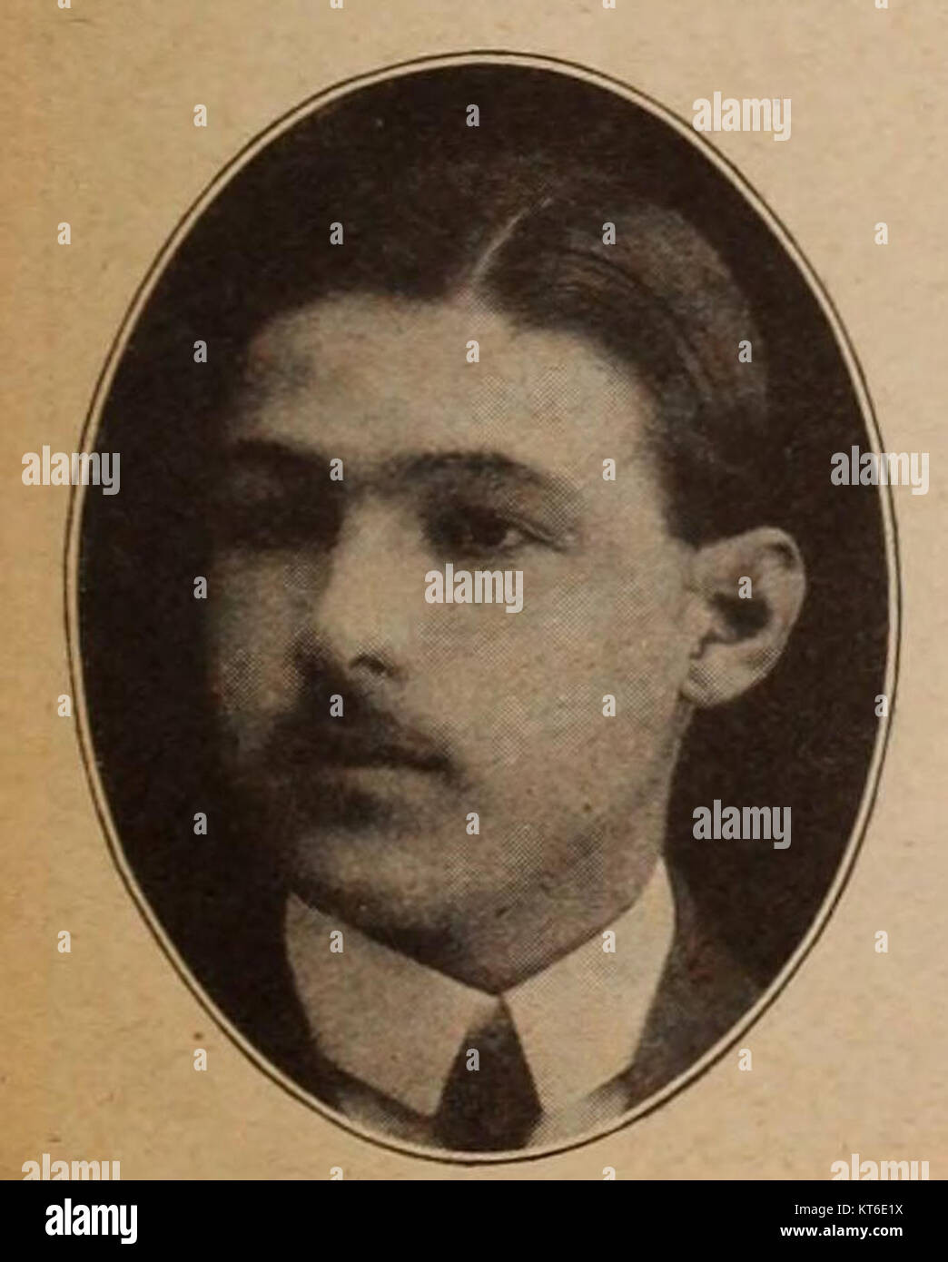 A portrait of a young Rudolph Valentino, the Italian actor who became a ...