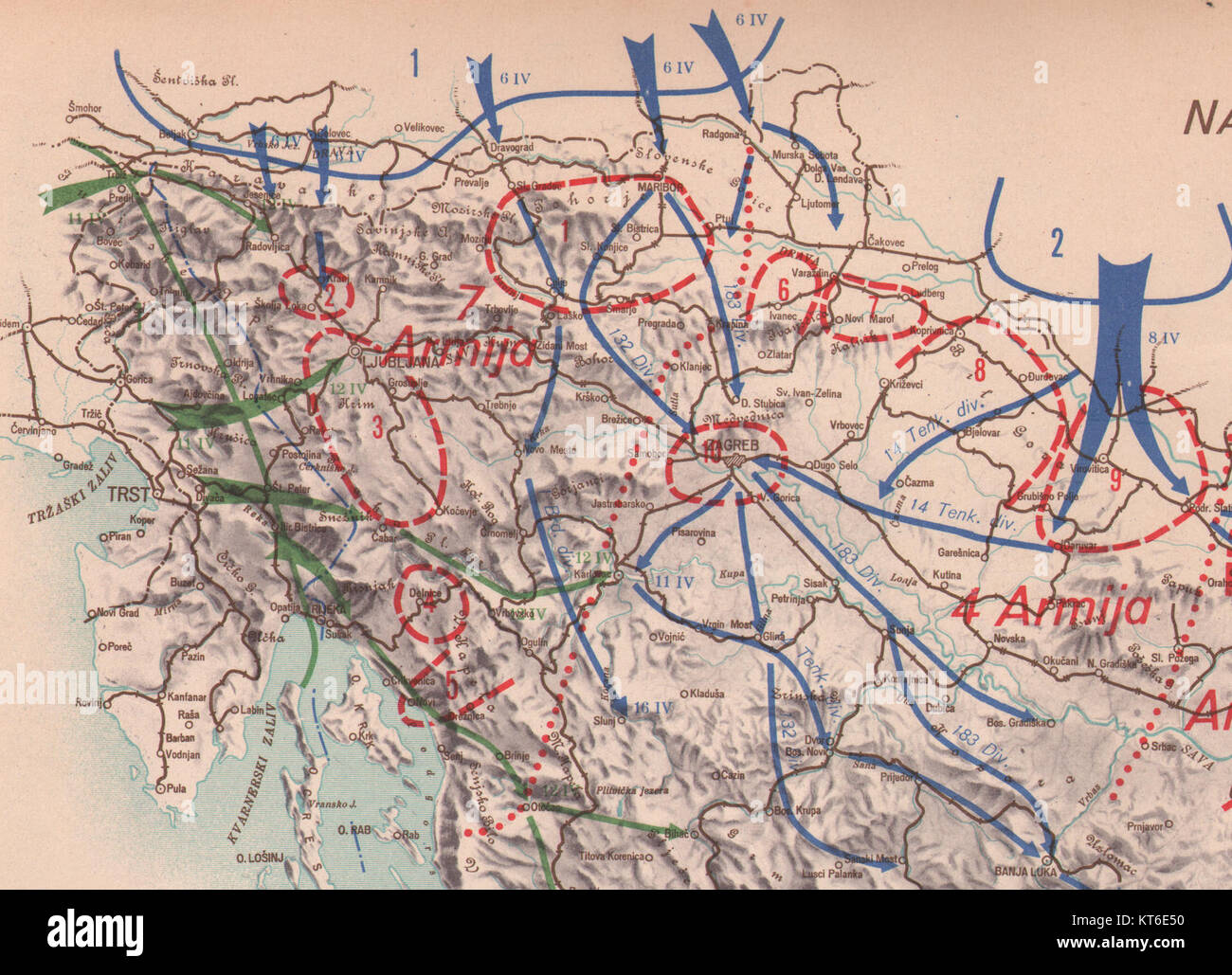 Yugoslav conflict map hi-res stock photography and images - Alamy