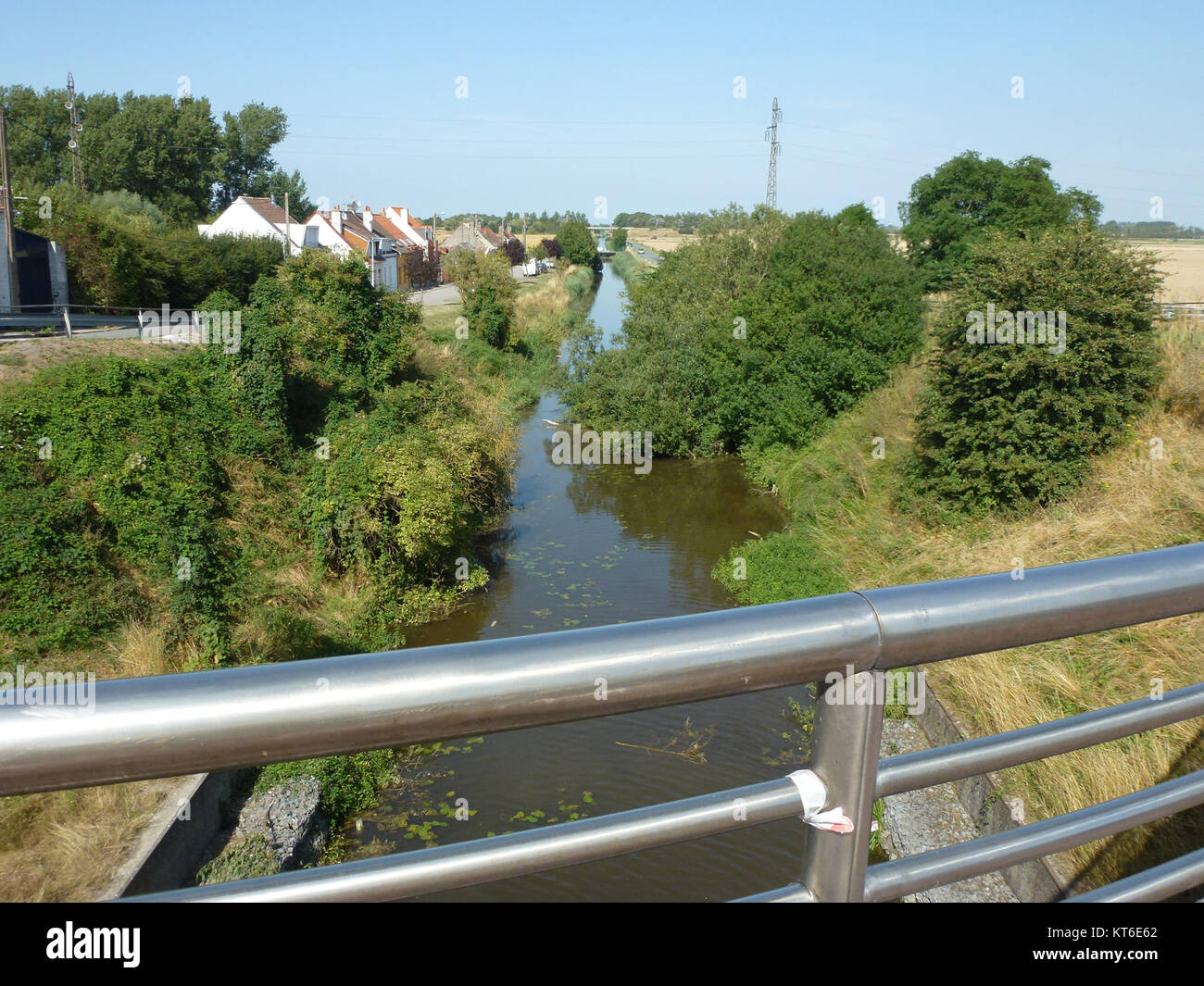 The Pont-d'Ardres in Ardres, Pas-de-Calais, France, is a historic ...
