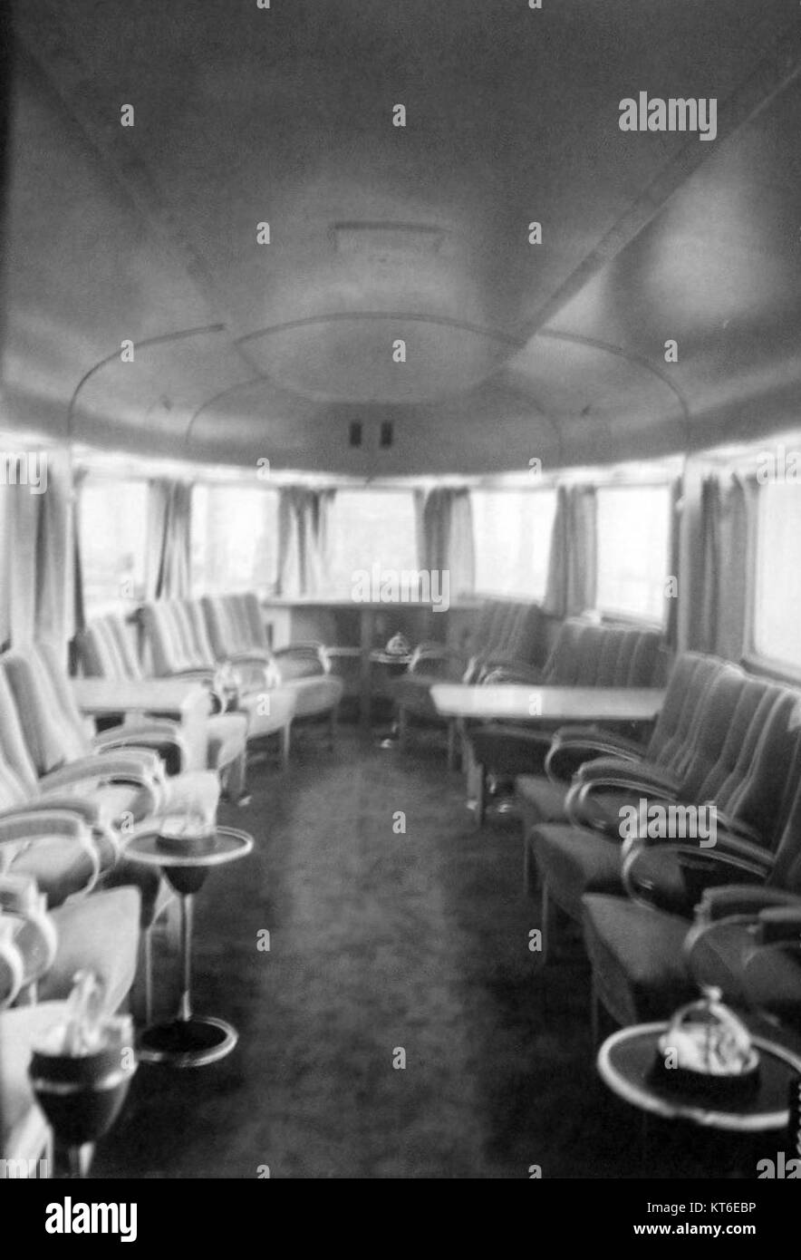 Zephyr observation car interior 1935 Stock Photo - Alamy