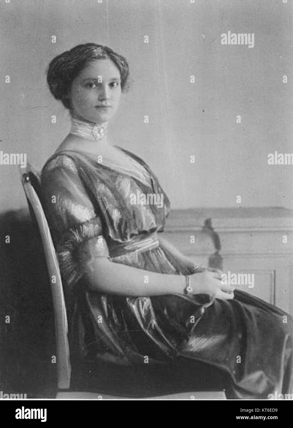 Zita, the Empress of Austria, is depicted in a 1892 historical image ...