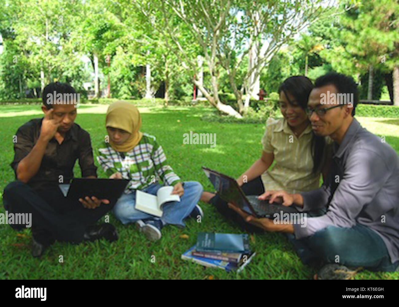 A green area in the campus, designed for relaxation and environmental ...