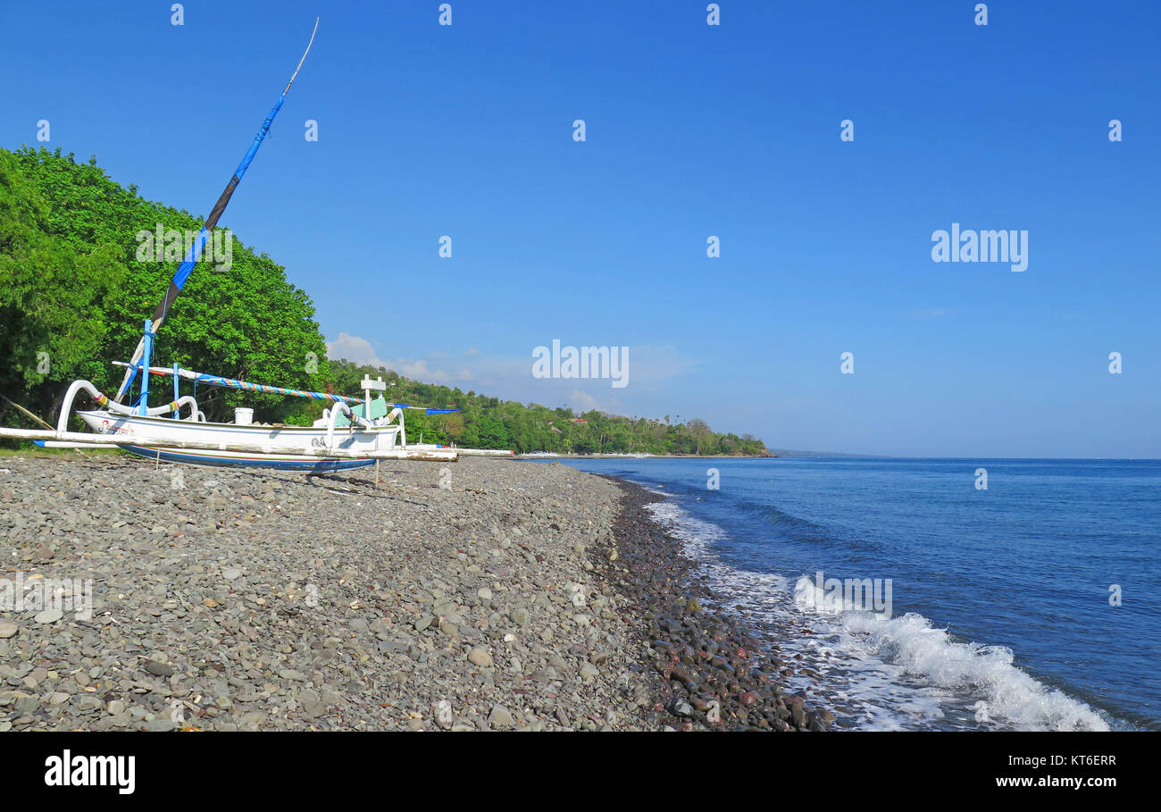 Traditional fishing boats on the sea Bali, Indonesia Stock Photo - Alamy