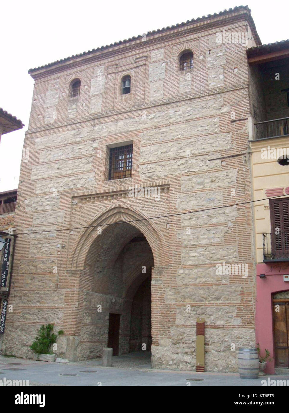 The Arco de Alcocer in Ã revalo, Spain, is a historical arch that ...
