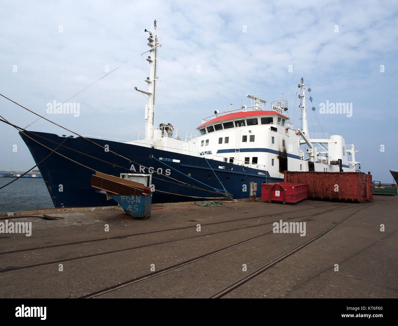The Argos, IMO 7364156, is a vessel captured in Grenaa, Denmark, in a ...