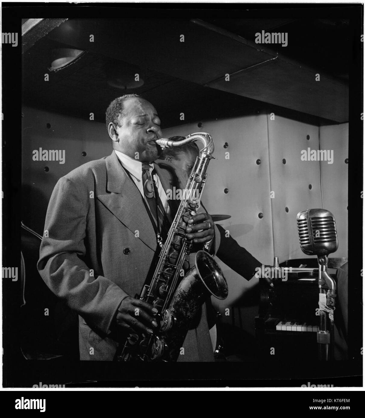 This iconic portrait, captured in July 1947, shows jazz greats Coleman ...