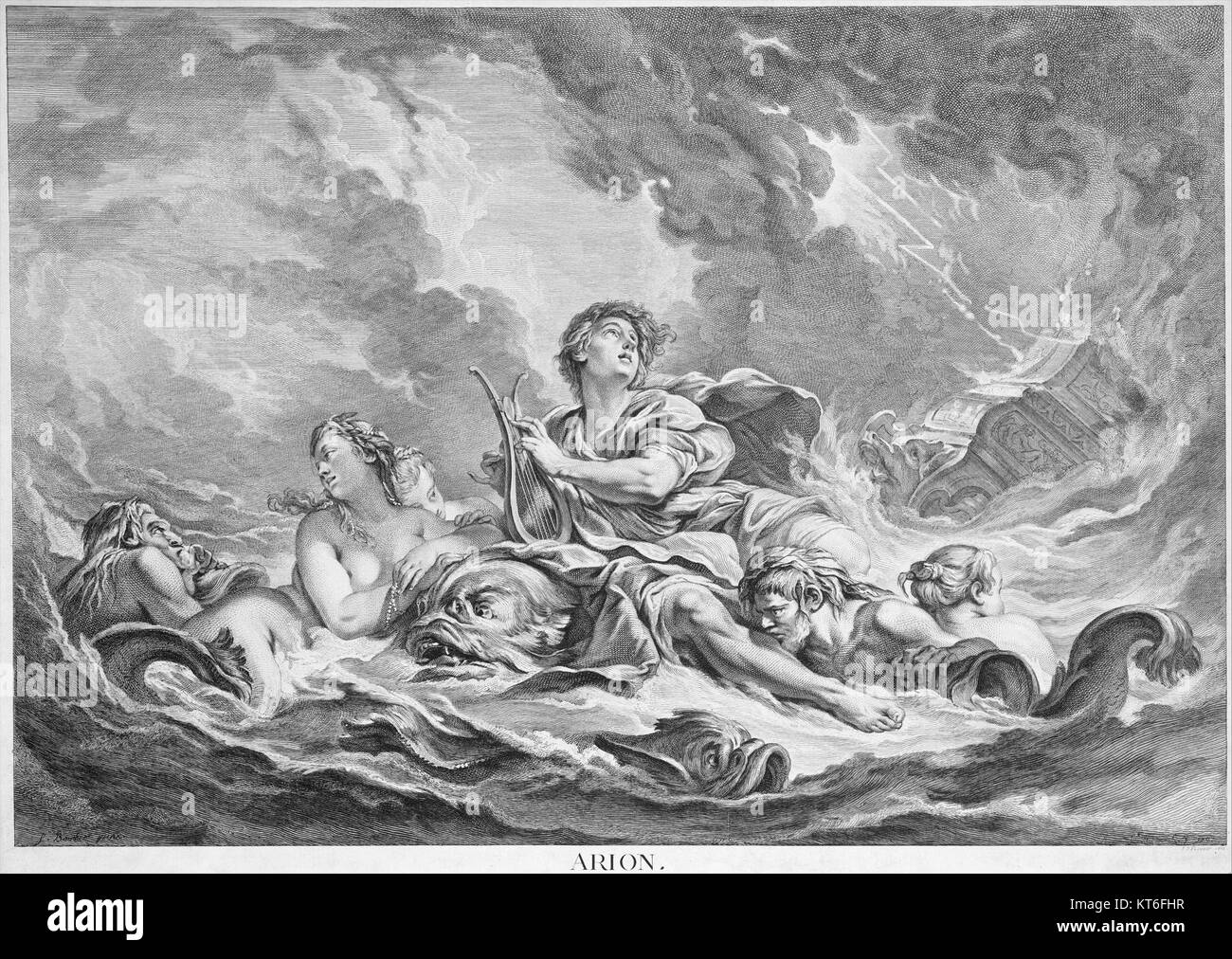 Arion is a mythical Greek figure often depicted as a skilled musician ...