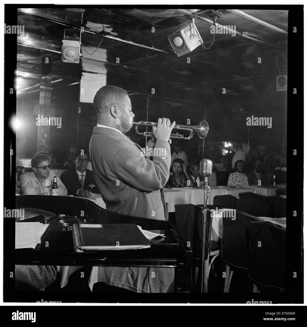A portrait of jazz legend Dizzy Gillespie, taken in August 1947 in New ...