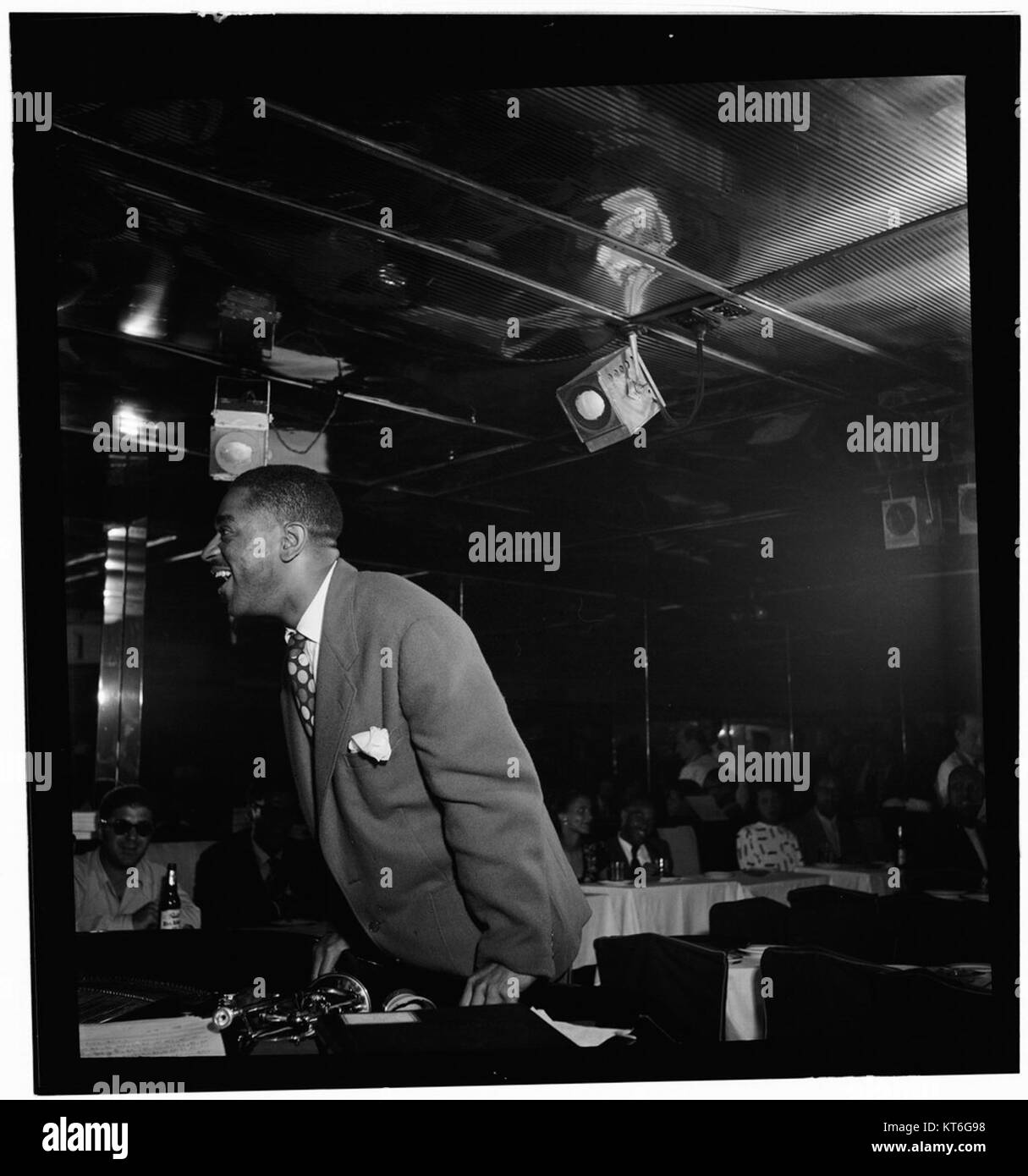 This portrait of jazz trumpeter Dizzy Gillespie was taken around August ...