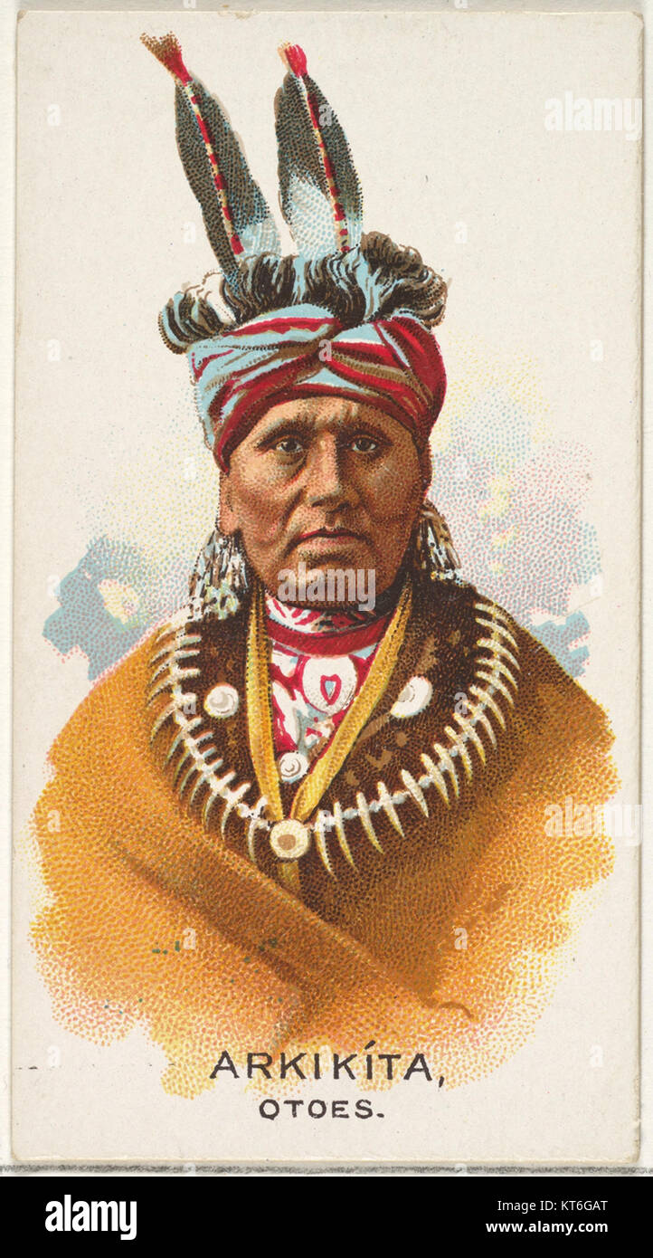 This image is part of the 'American Indian Chiefs' series, featuring ...