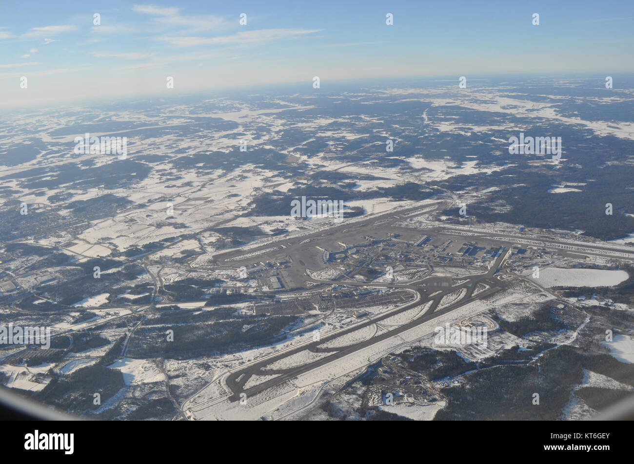 Aerial view of Arlanda Airport, Swedenâ€™s largest international ...