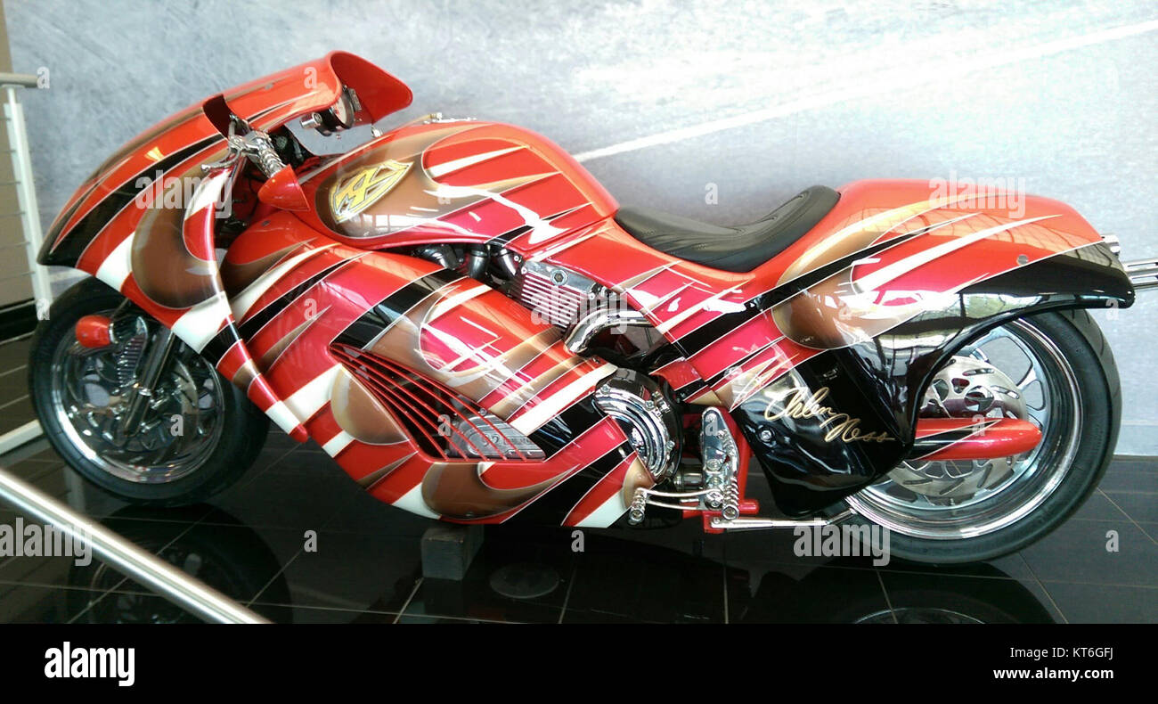 Arlen Ness streamlined motorcycle Stock Photo - Alamy