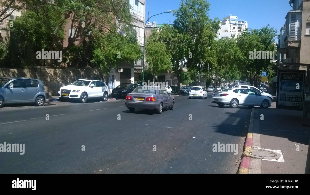 A view of the Arlozorov area in Ramat Gan, Israel, captured in June ...