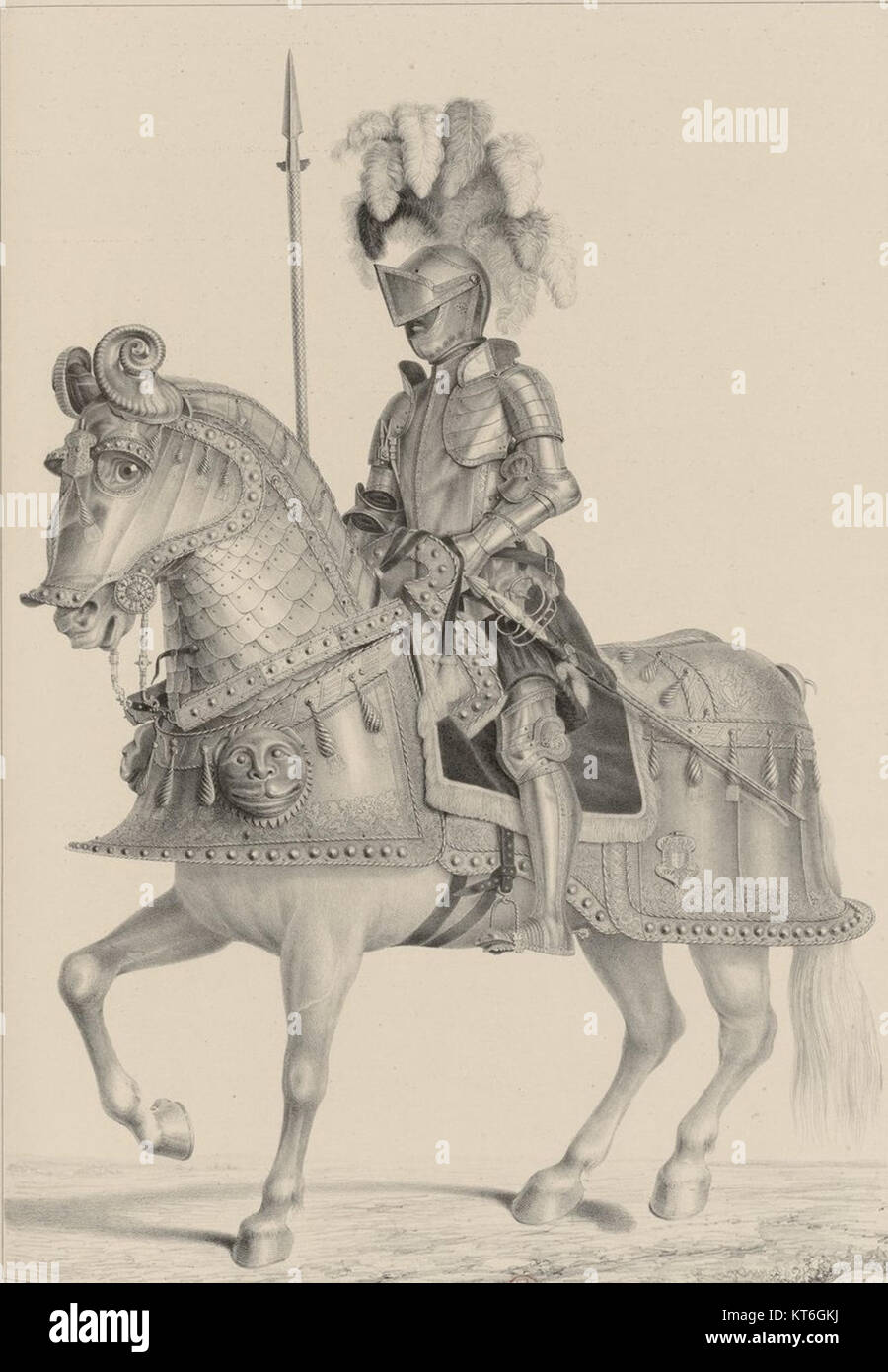 The armored suit of Charles V on horseback, a 16th-century piece of ...