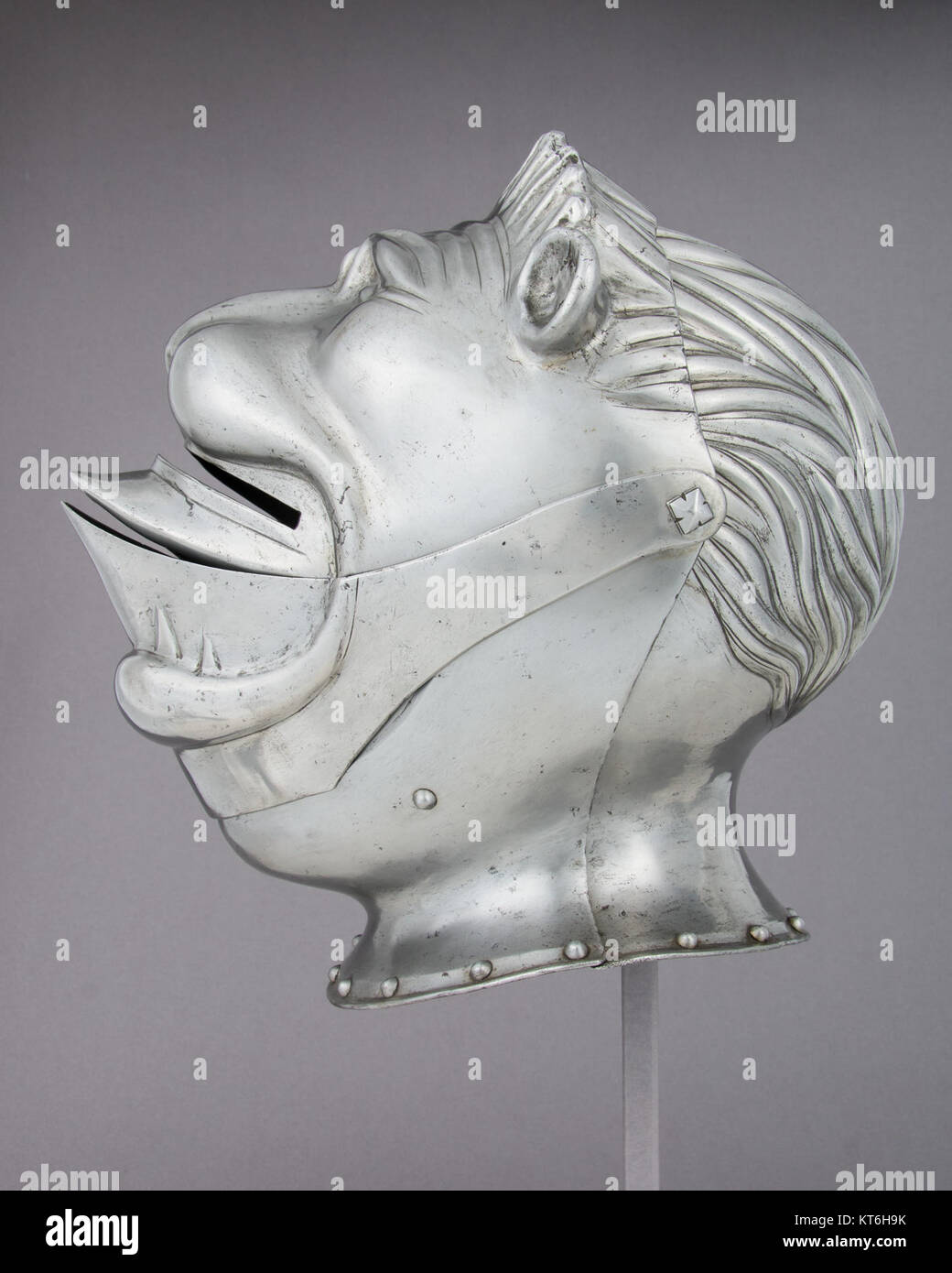 This helmet, known as an 'Armet,' is part of the MET collection. The ...