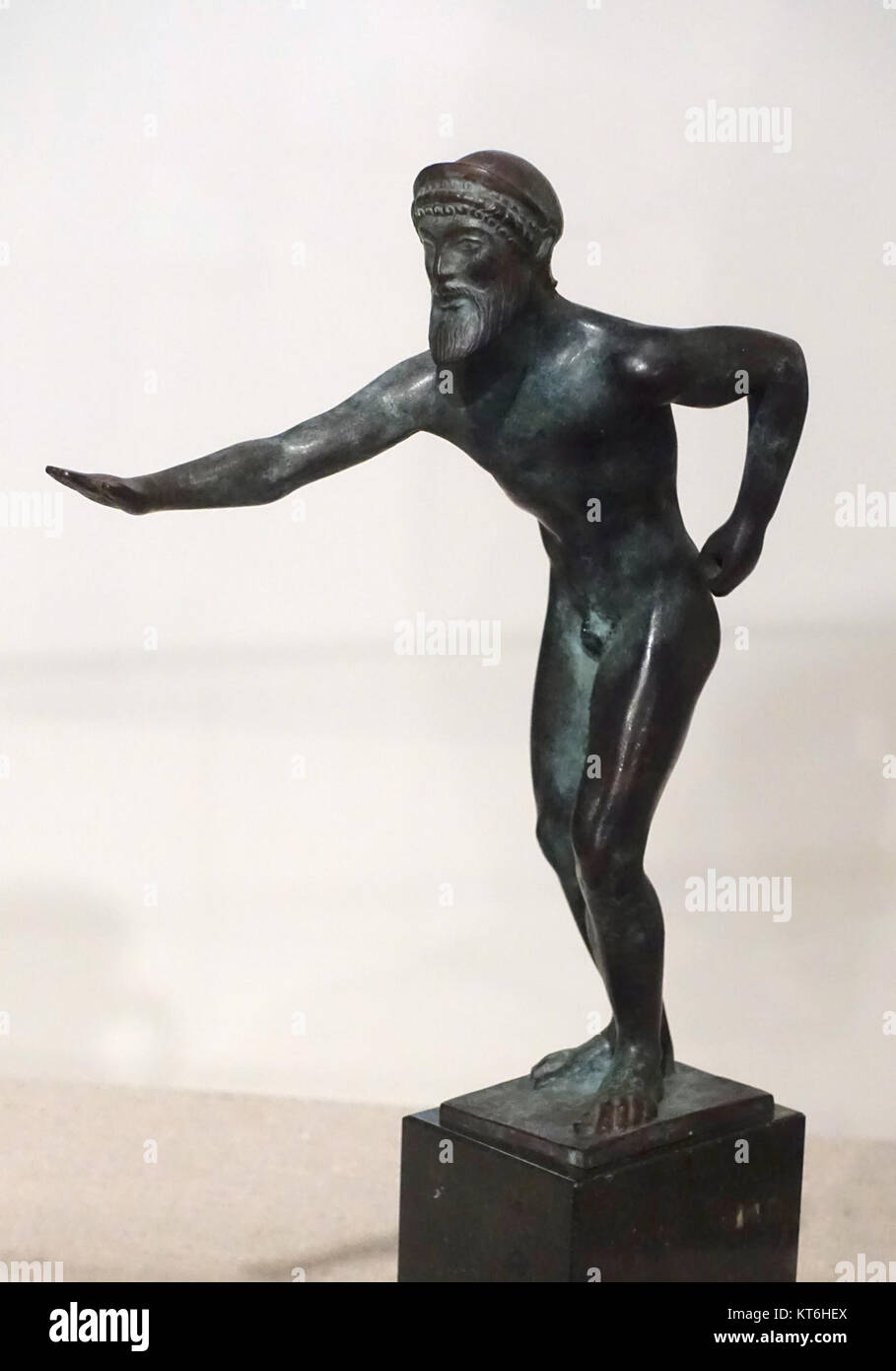 This bronze cast of the armored foot racer, originally created in ...