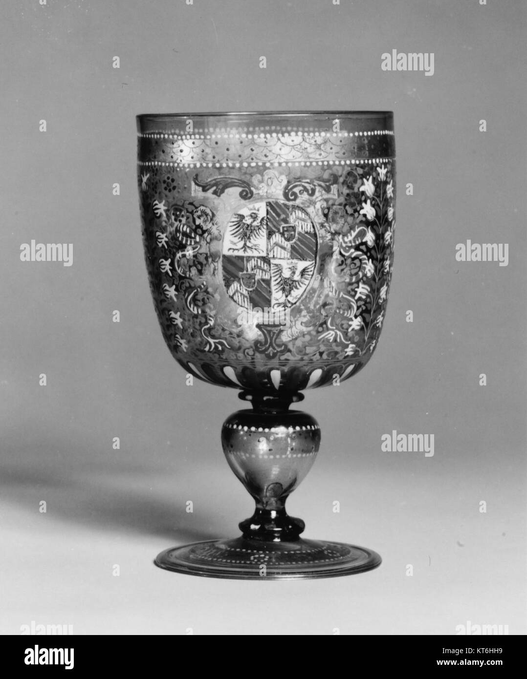 This armorial goblet, displayed at the MET, is a historical drinking ...