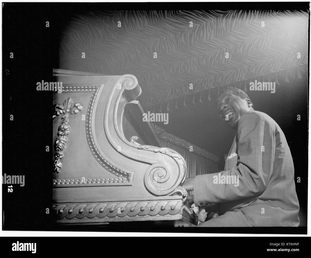 A portrait of the jazz pianist Erroll Garner, taken in New York City ...