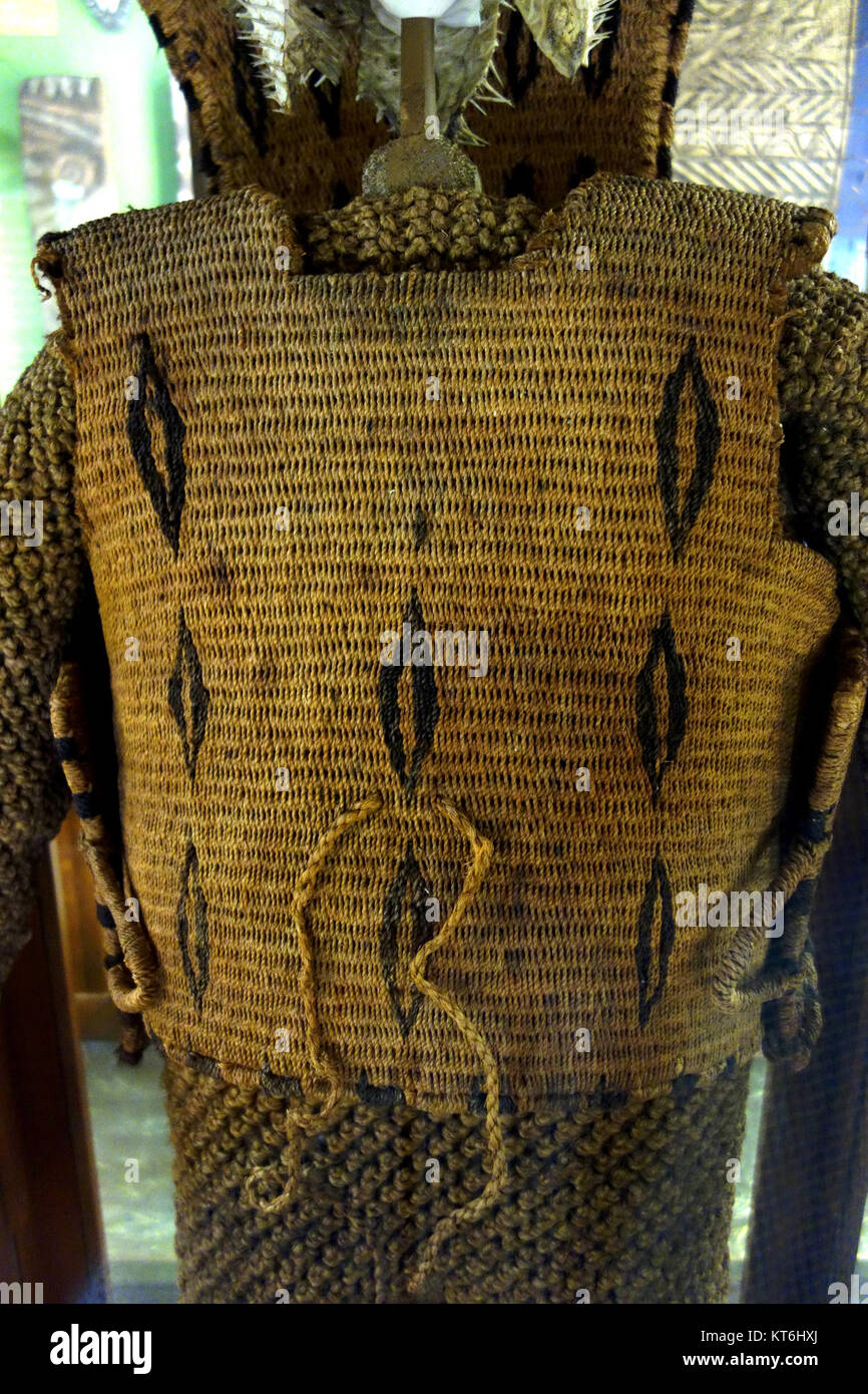 This armor and helmet from the Gilbert Islands, dating to the late ...