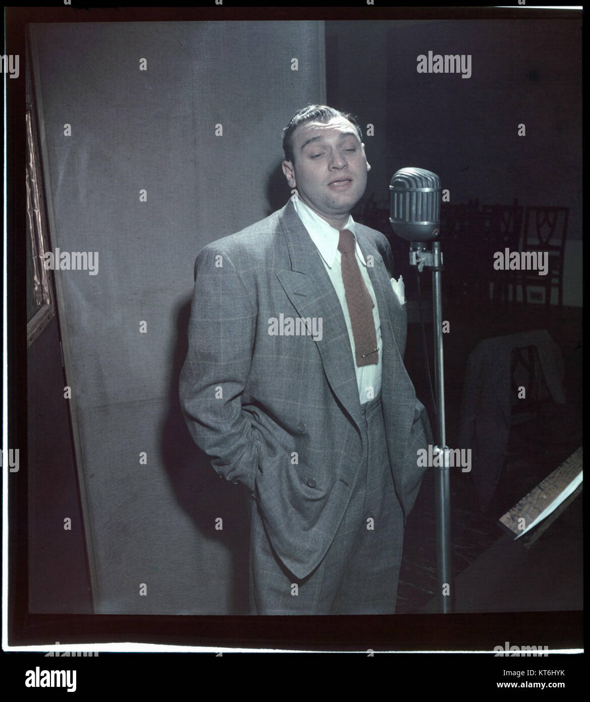 This portrait of Frankie Laine, a renowned American singer, was taken ...