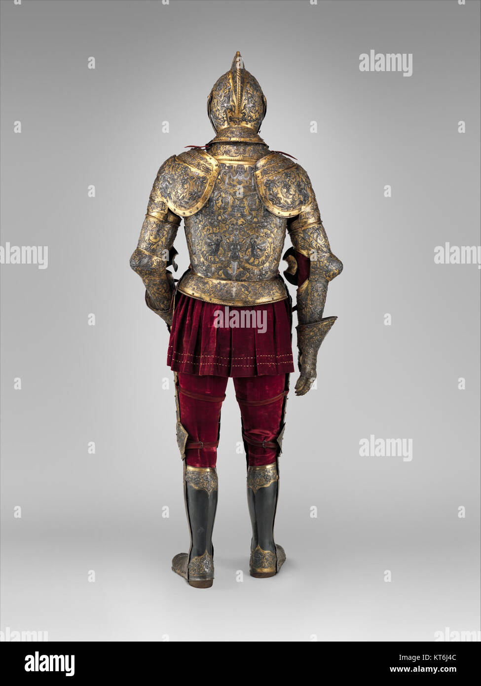 A display of the armor worn by Henry II, King of France, who reigned ...