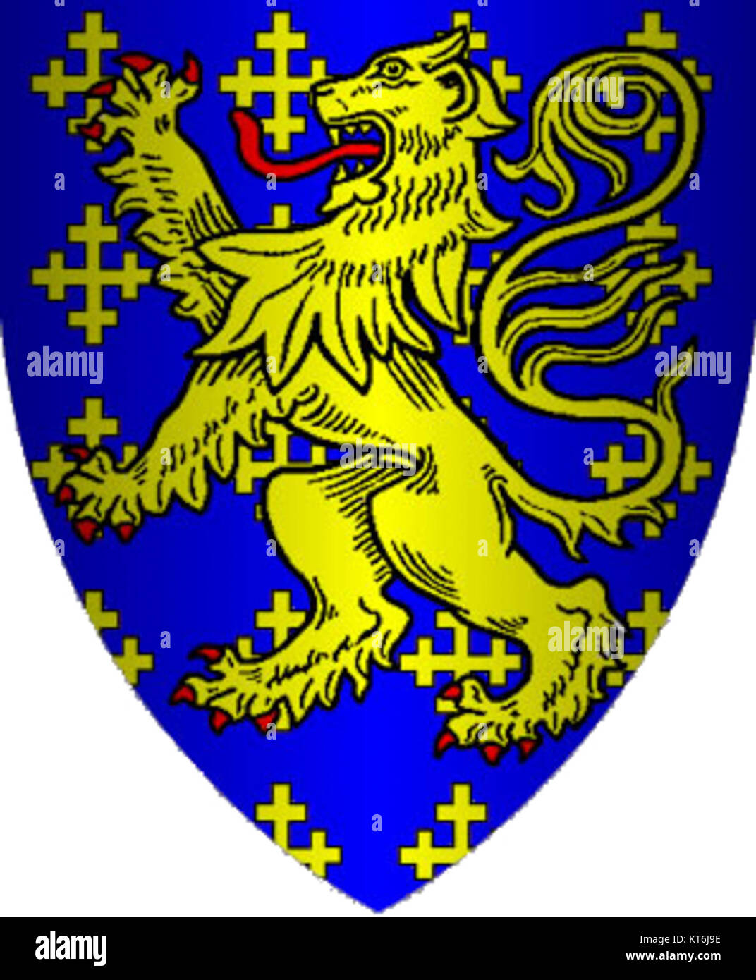 The Arms of Braose, as recorded in the Camden Roll from 1280, depict ...